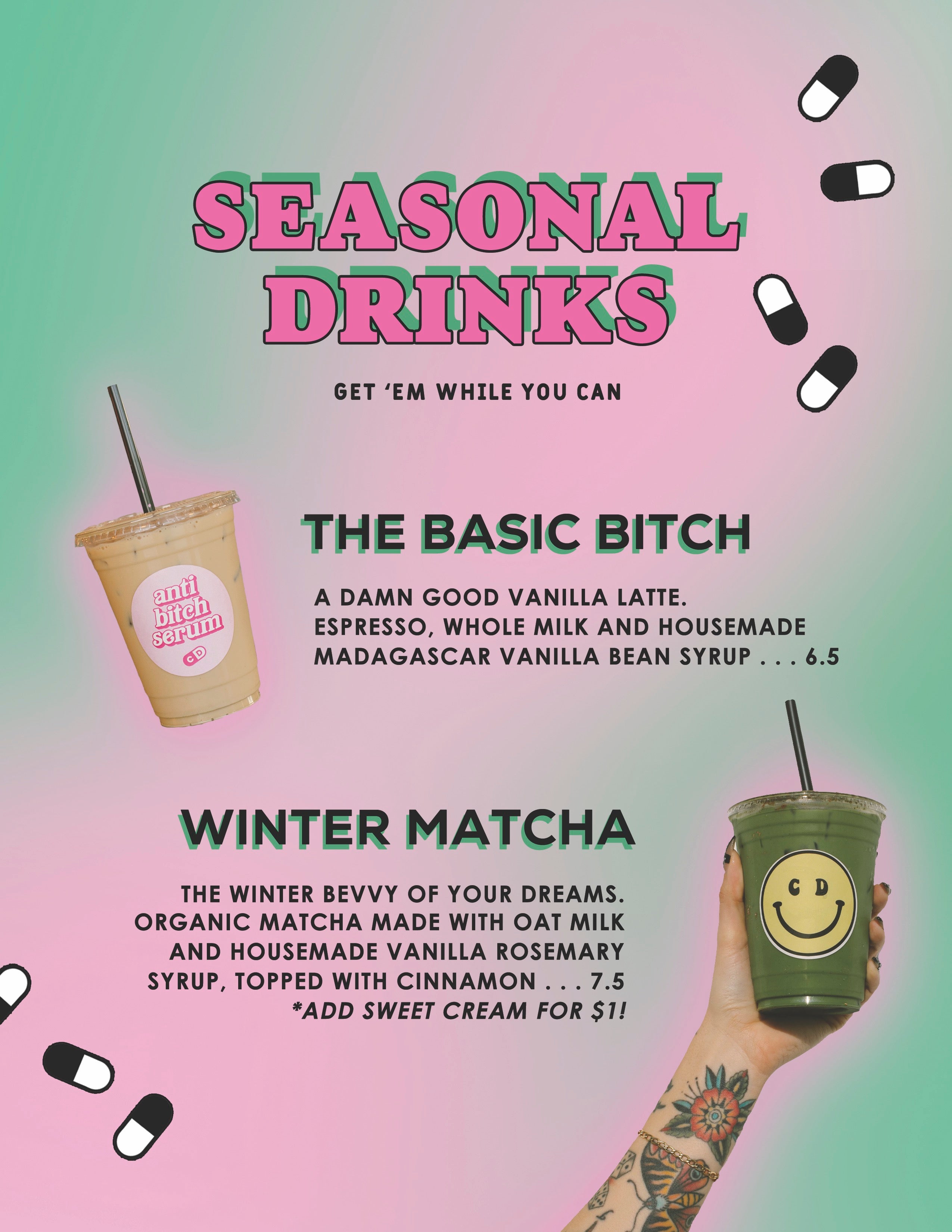 Seasonal Menu – Coffee Dose