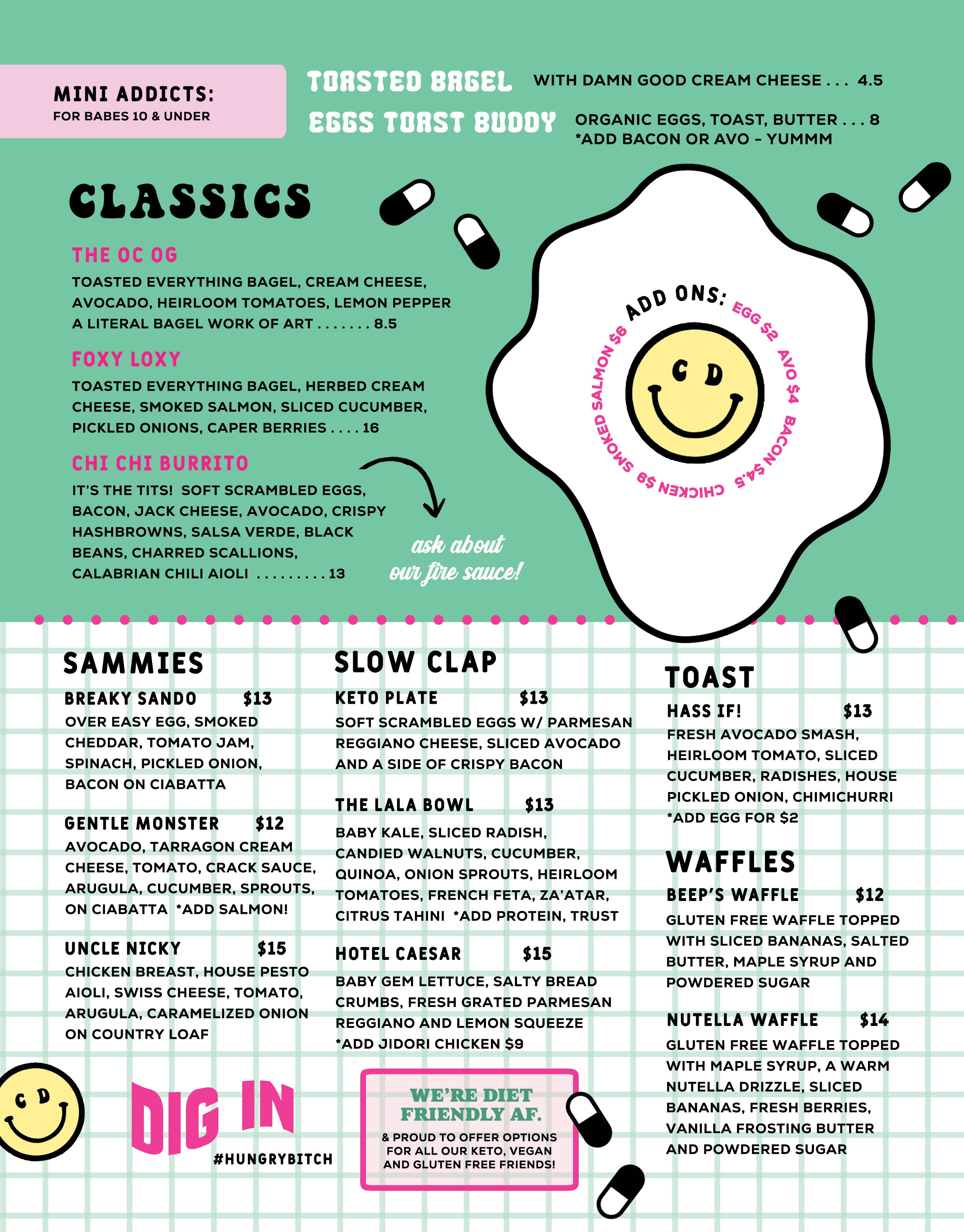 Dose in the Box Menu – Coffee Dose